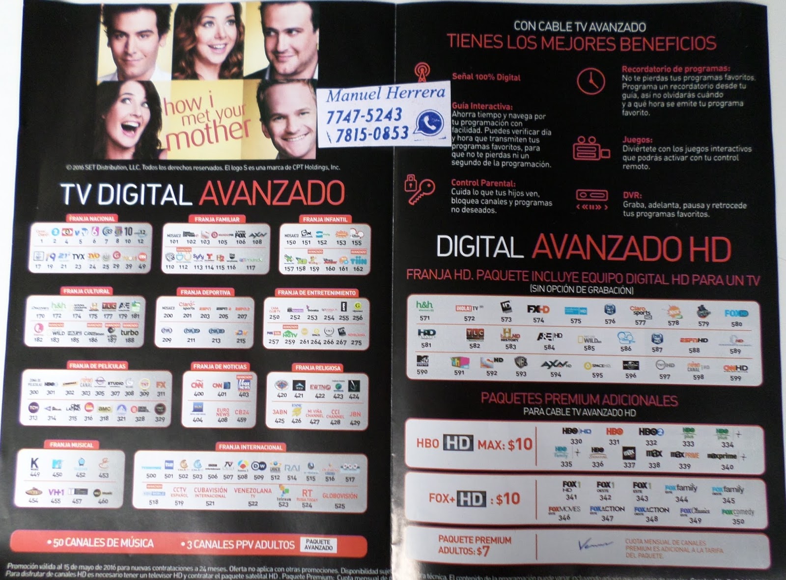 Plan de Celular, TV Cable e Internet Residencial Claro.: Triple Play ...