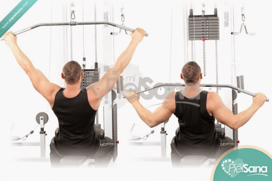 ESPALDA: Polea al pecho