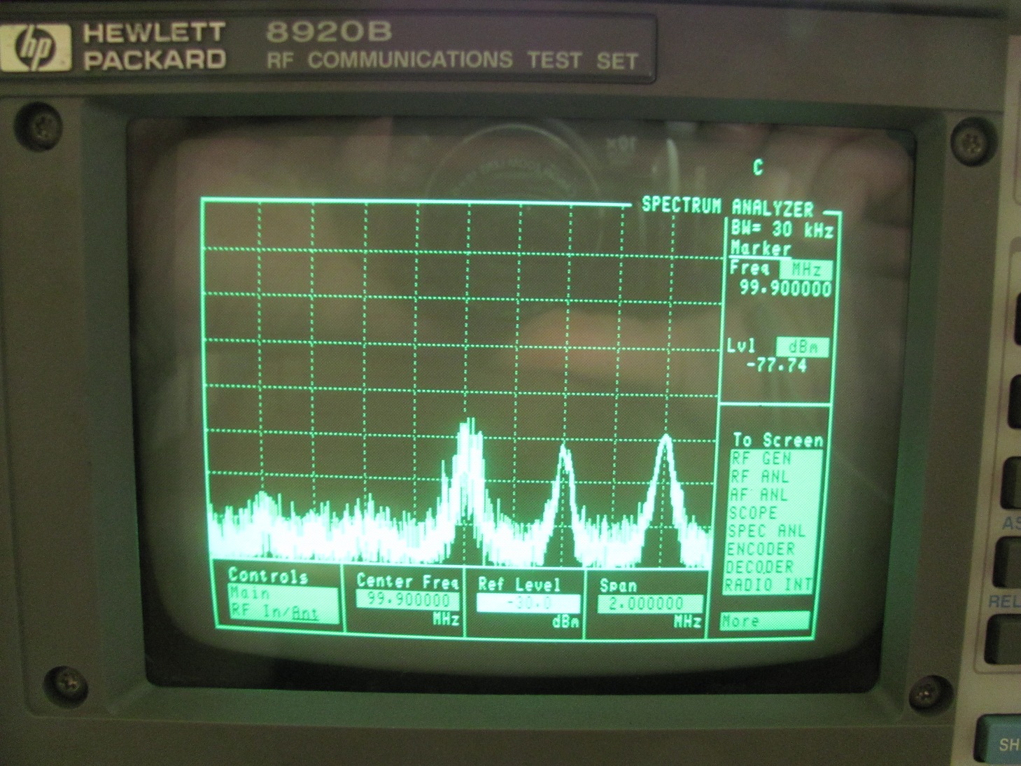 RADIOS VARIOS comunicaciones: RF Communications Test Set HP8920B