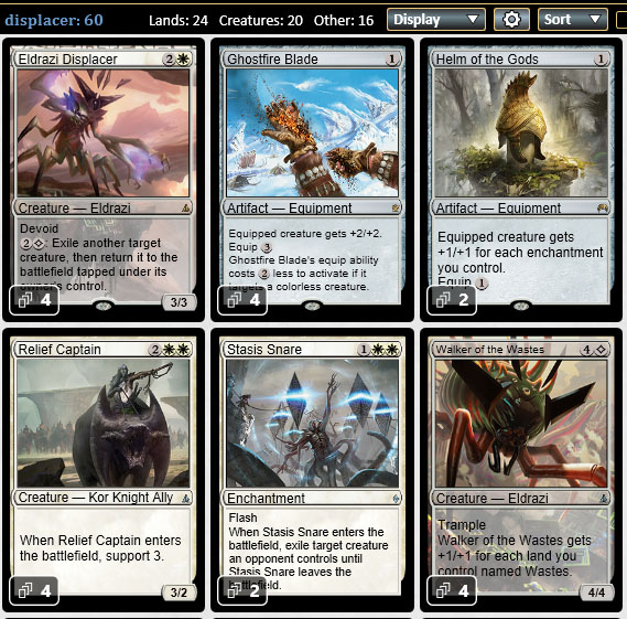 Magic the Gathering Adventures: [Standard] Eldrazi Displacer Part 1 of 2