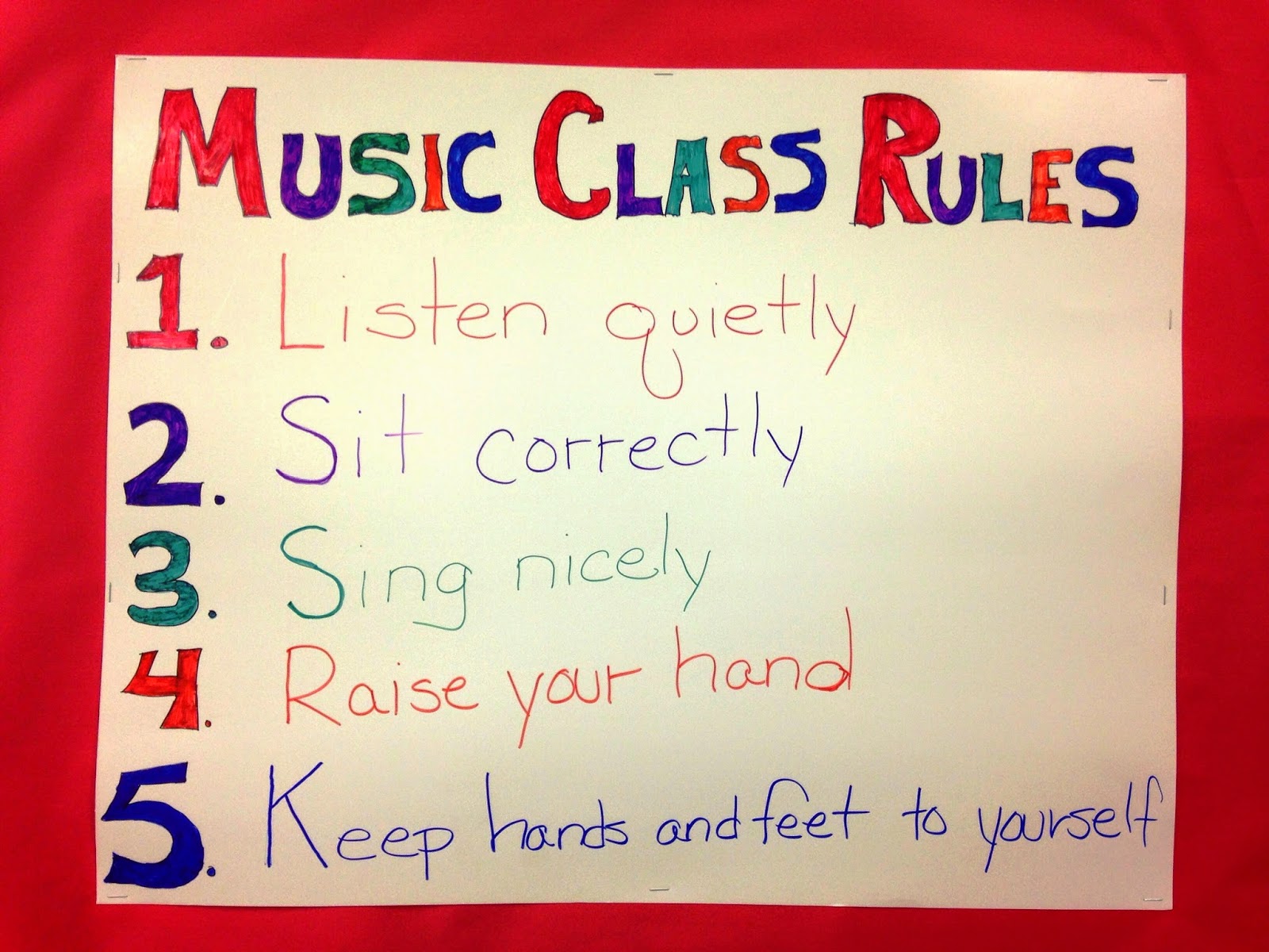 Music With Mr. Barrett: Music Class Rules- DT Style!