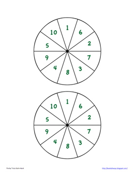 Bookish Ways in Math and Science: Monday Math Freebie - Spinners Galore!