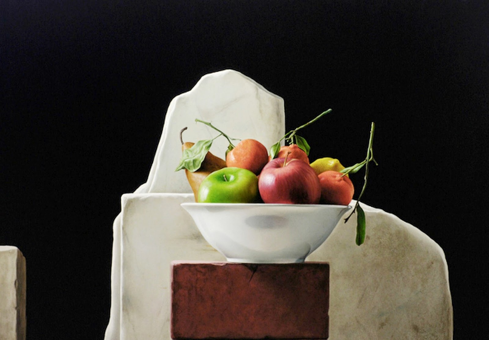 Imágenes Arte Pinturas: Pintura Realista de Bodegón con Frutas