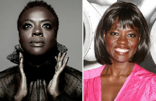 HAIR MY WAY.: Viola Davis ditch the wig for Oscars.