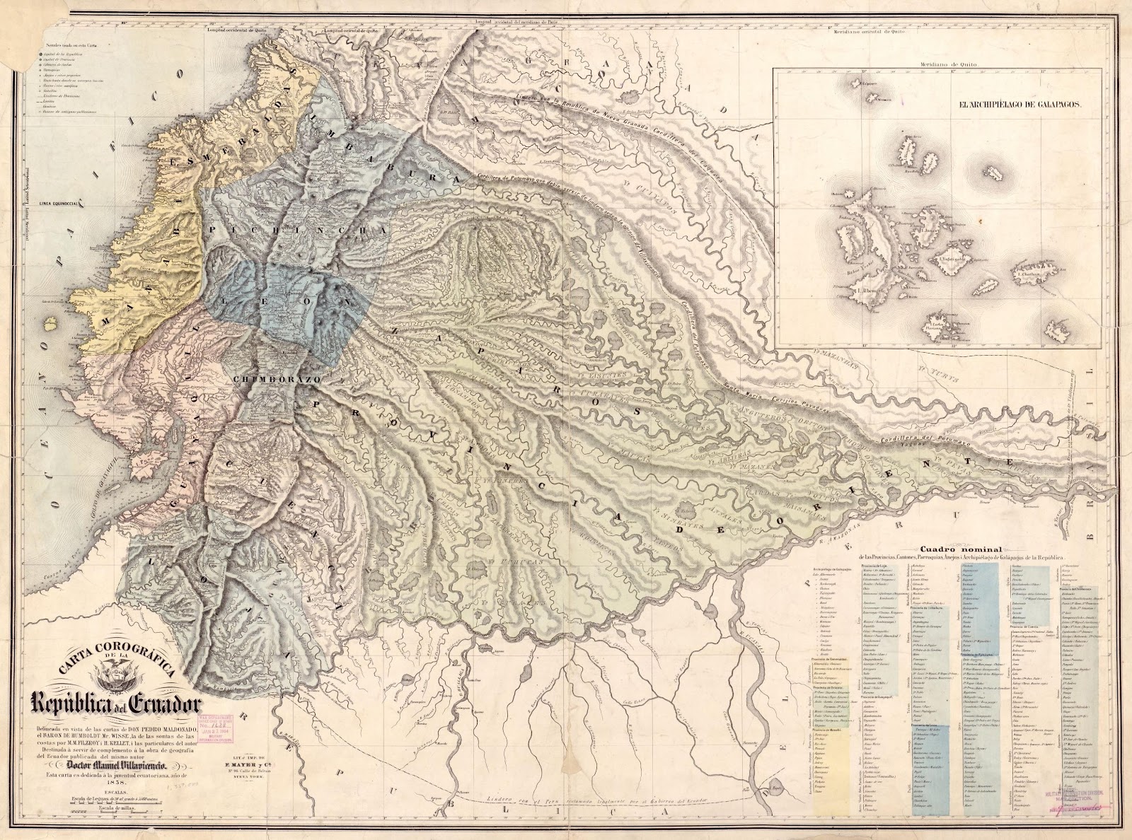 Mapa De Ecuador Antiguo