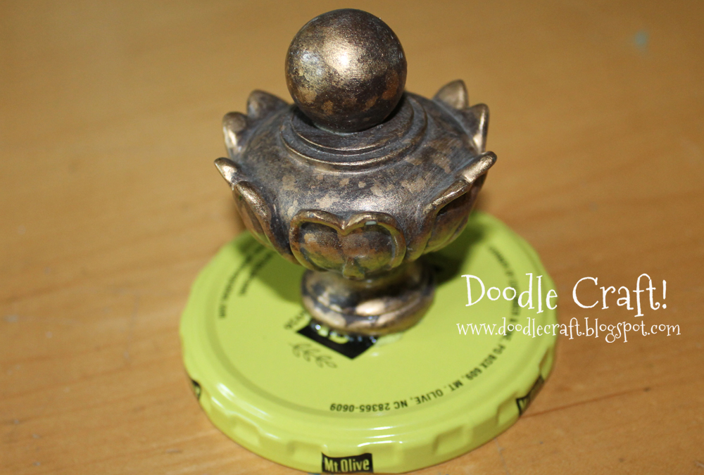 Upcycled Pickle Jar and Cake Stand updo!