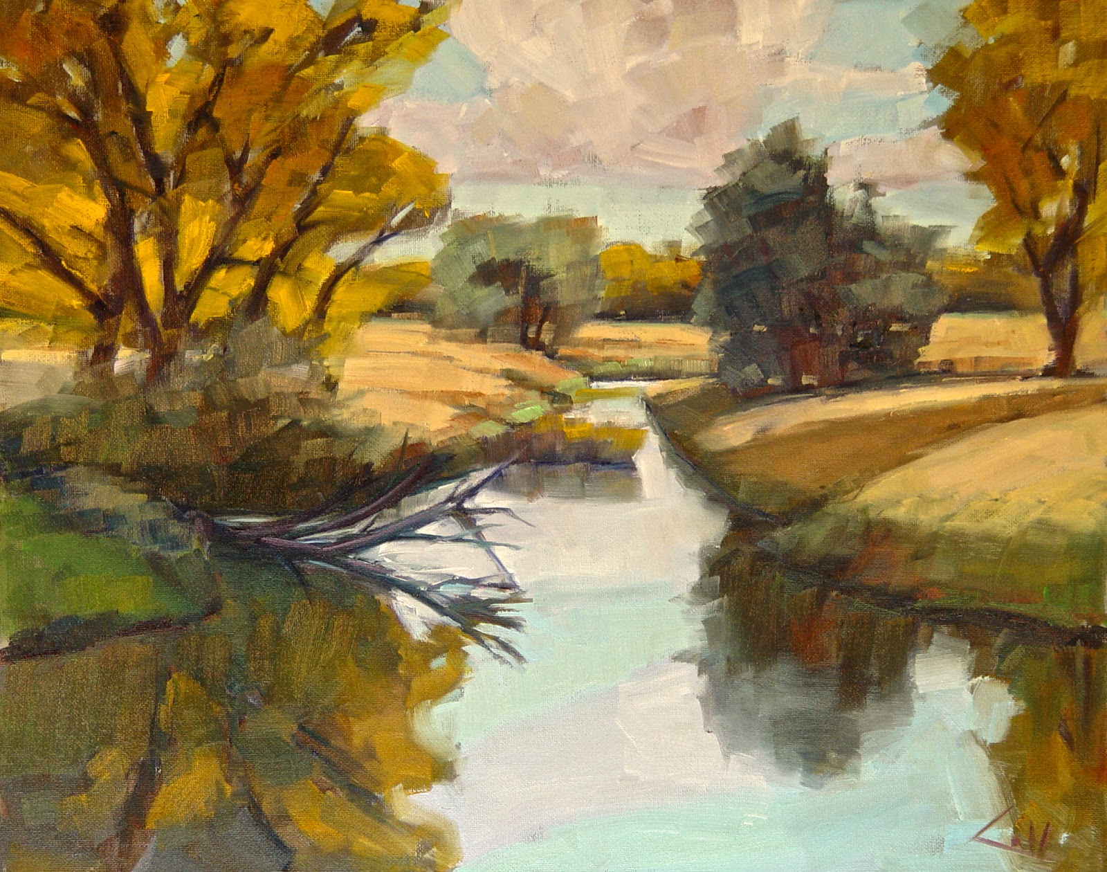 George Coll Daily Painter: Fall Comes To The Low Country #1101D