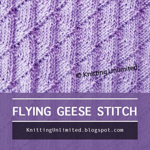Flying Geese Knit Purl
