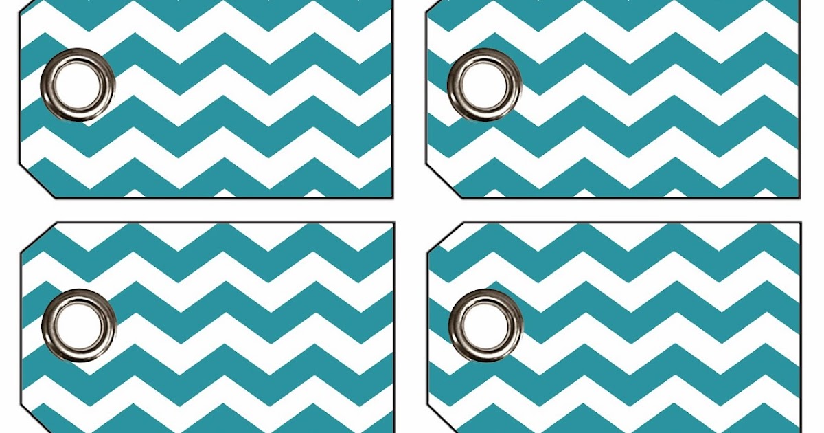 Free Printable Chevron Tags