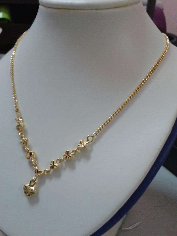 Koleksi.aleesya: Set Rantai & Buah Emas Korea-SL01-15