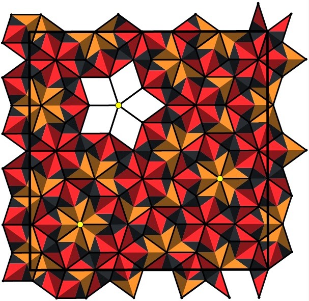 Dunawi Creek: Penrose Tile Quilt with Mylchreest Stars - Design Phase