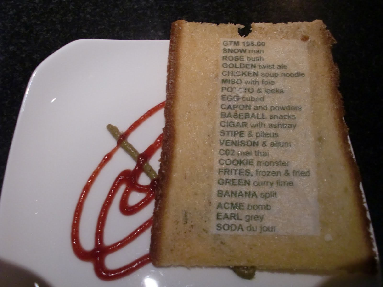 Moto Restaurant Menu