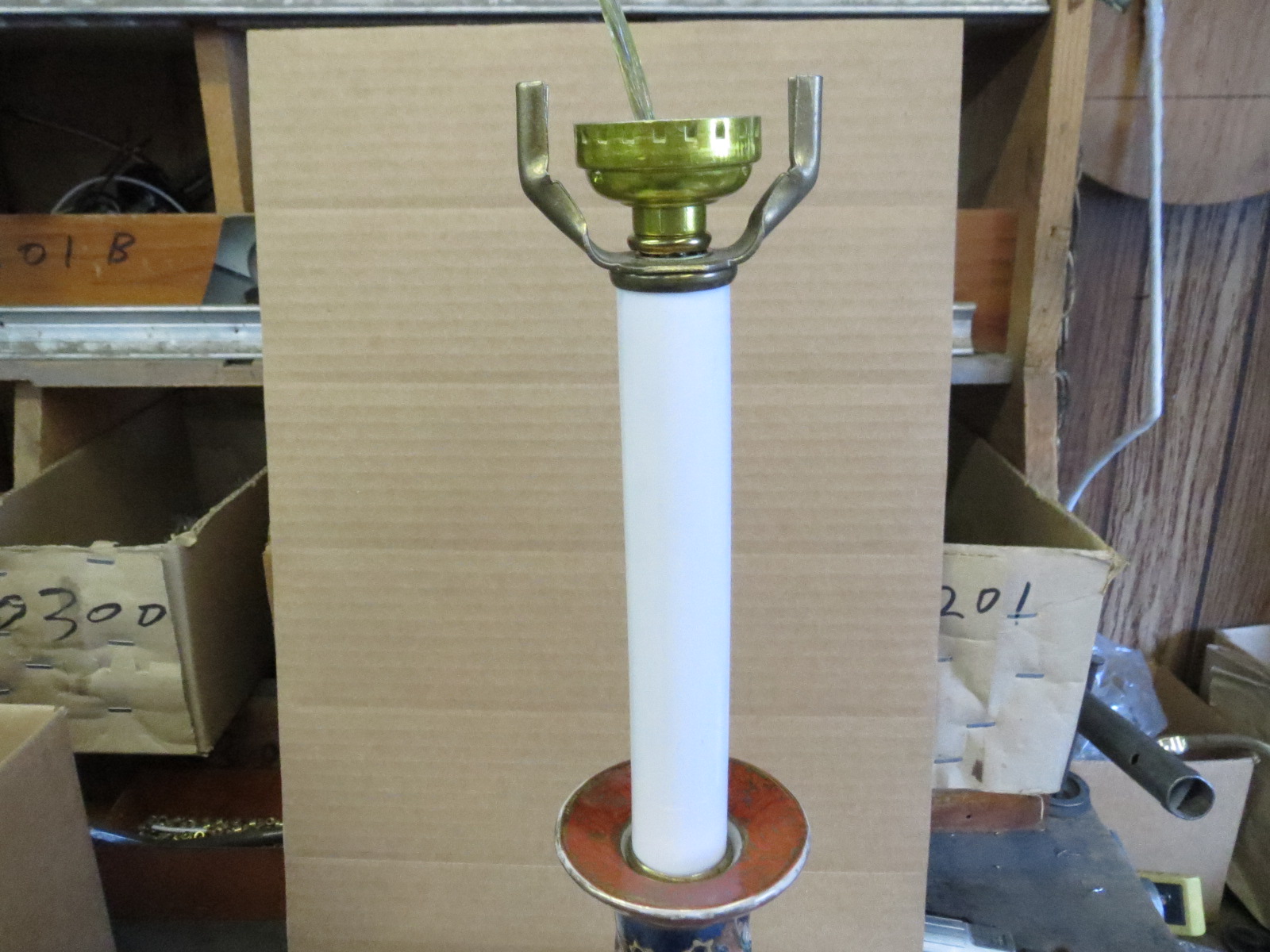 Lamp Parts and Repair | Lamp Doctor: Table Lamp With Busted Plastic ...