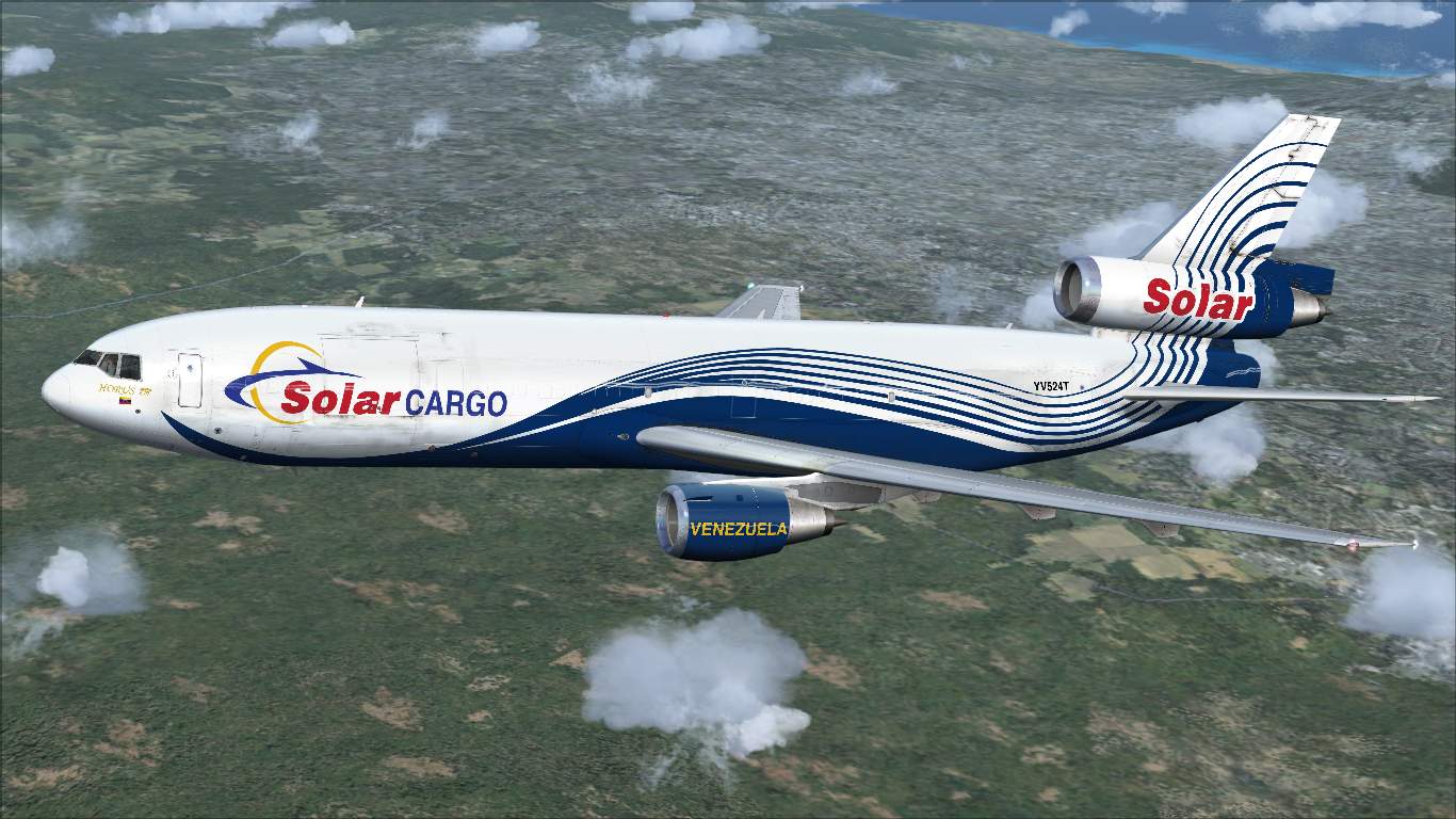 Texturas Brasileiras: Solar Cargo YV524T McDonnell-Douglas DC-10-30F