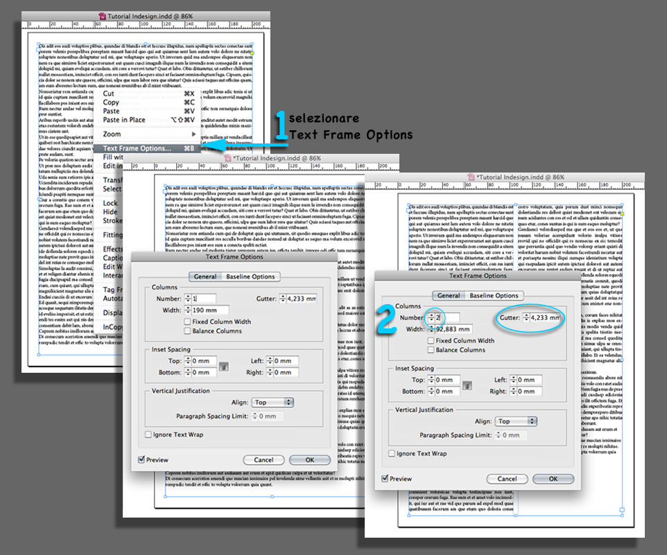 InDesign - Contornare immagini con il testo - Clipping Path