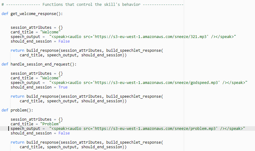 Playing audio files with Alexa using SSML