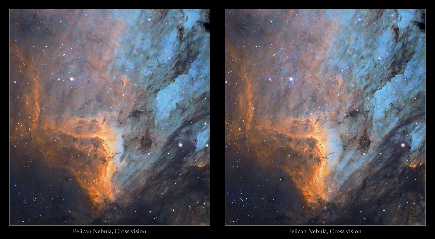 Cross Nebula In Space