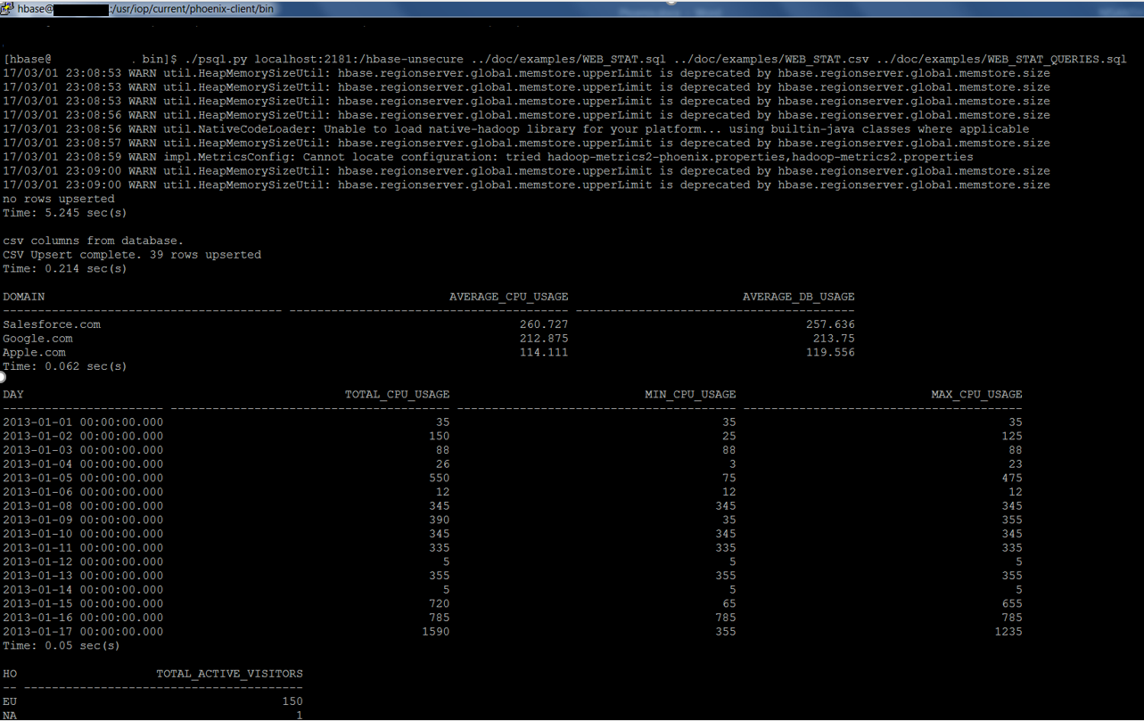 Configuring And Running Apache Phoenix In Ibm Biginsights Hadoop Dev