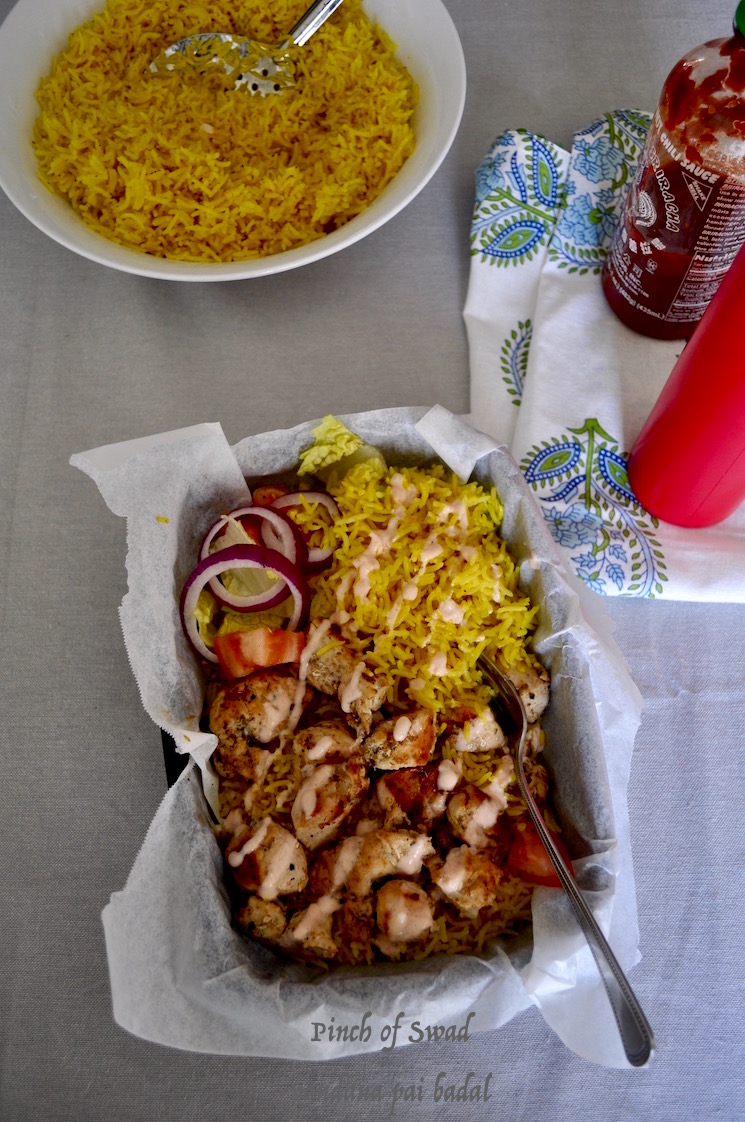 Pinch Of Swad - taste that hits the spot!: Chicken Over Rice (Halal ...