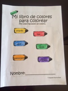 Music and Spanish Fun: Create a book of colores!
