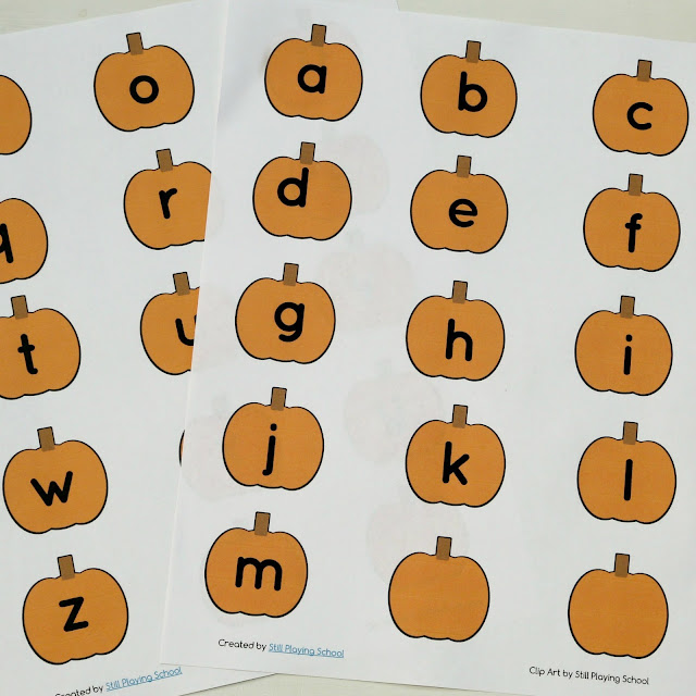 Pumpkin Name Spelling Activity | Still Playing School
