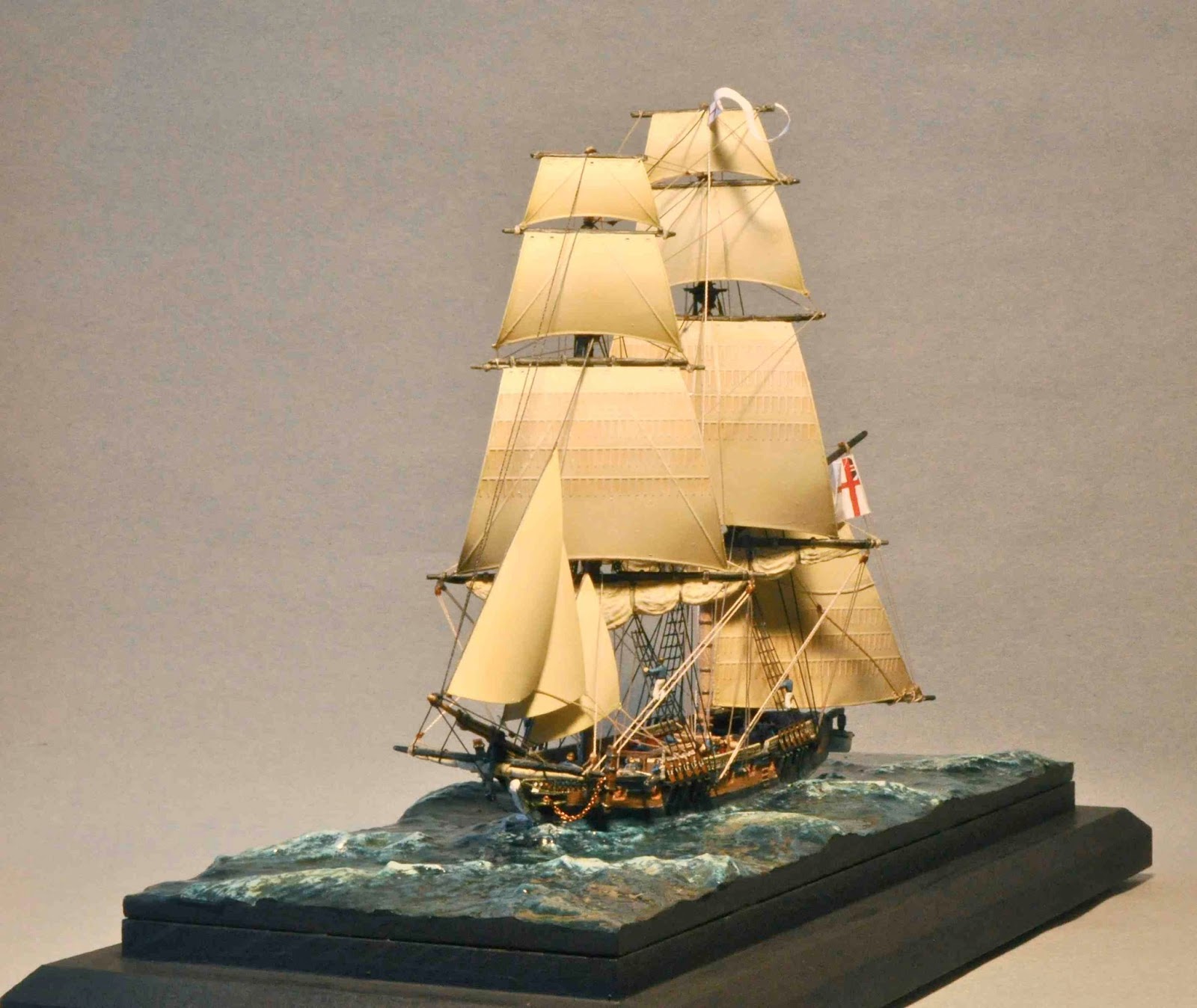 J White's Gallery: Auctioning off a ship: 1:300 Langton Miniatures Brig ...