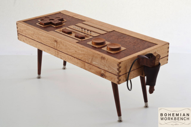 g.ban's world: Fancy!: Functional Wooden NES Controller Coffee Table