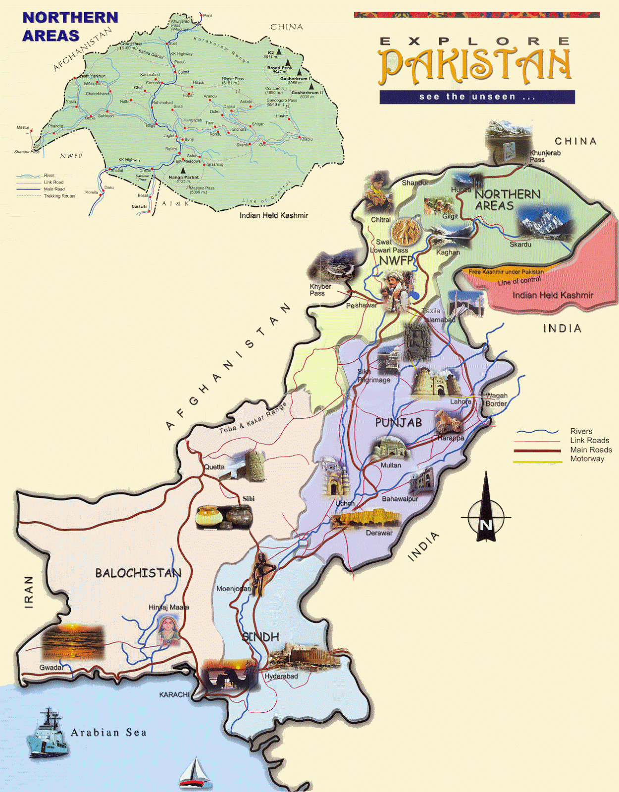 Pakistan Culture: Location Vise Pakistan Map