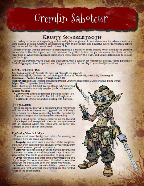 Zadmar's Savage Stuff: April 2016