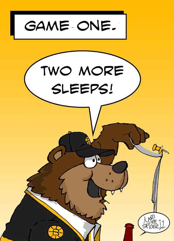 Mike Spicer Cartoonist / Caricaturist.: GAME ONE !!!! Two More Sleeps!!!