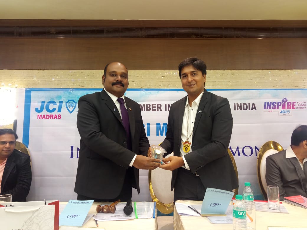 06 Jan 2019 JCI Madras Installation ~ JCI India Zone 16