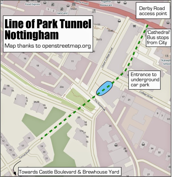 parkviews blog: A very public hidden Nottingham tunnel