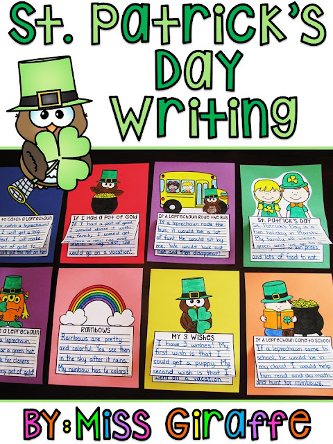 Miss Giraffe's Class: March Writing Activities and Bossy R Activities