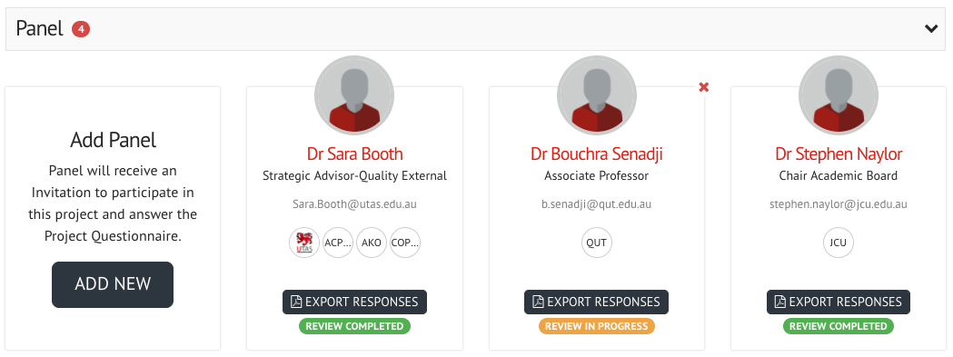 Peer Review Portal Releases: Export Individual Responses