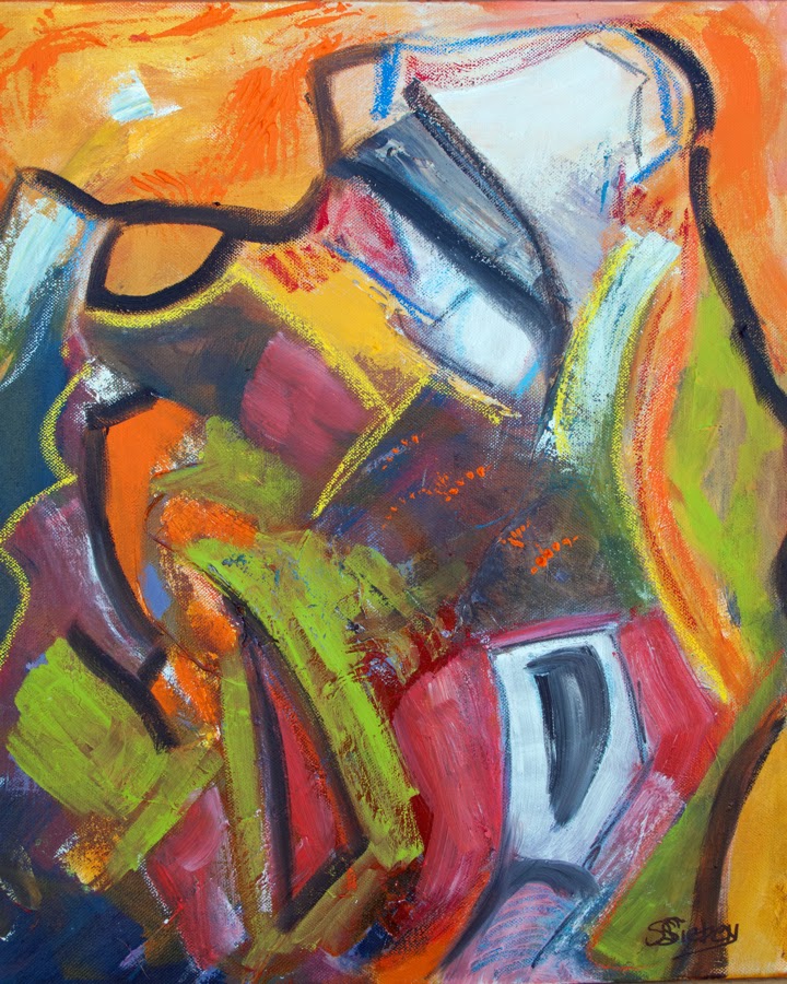 Daily Painters of Arizona: Conceptual, Abstract Oil Painting, “Embrace ...