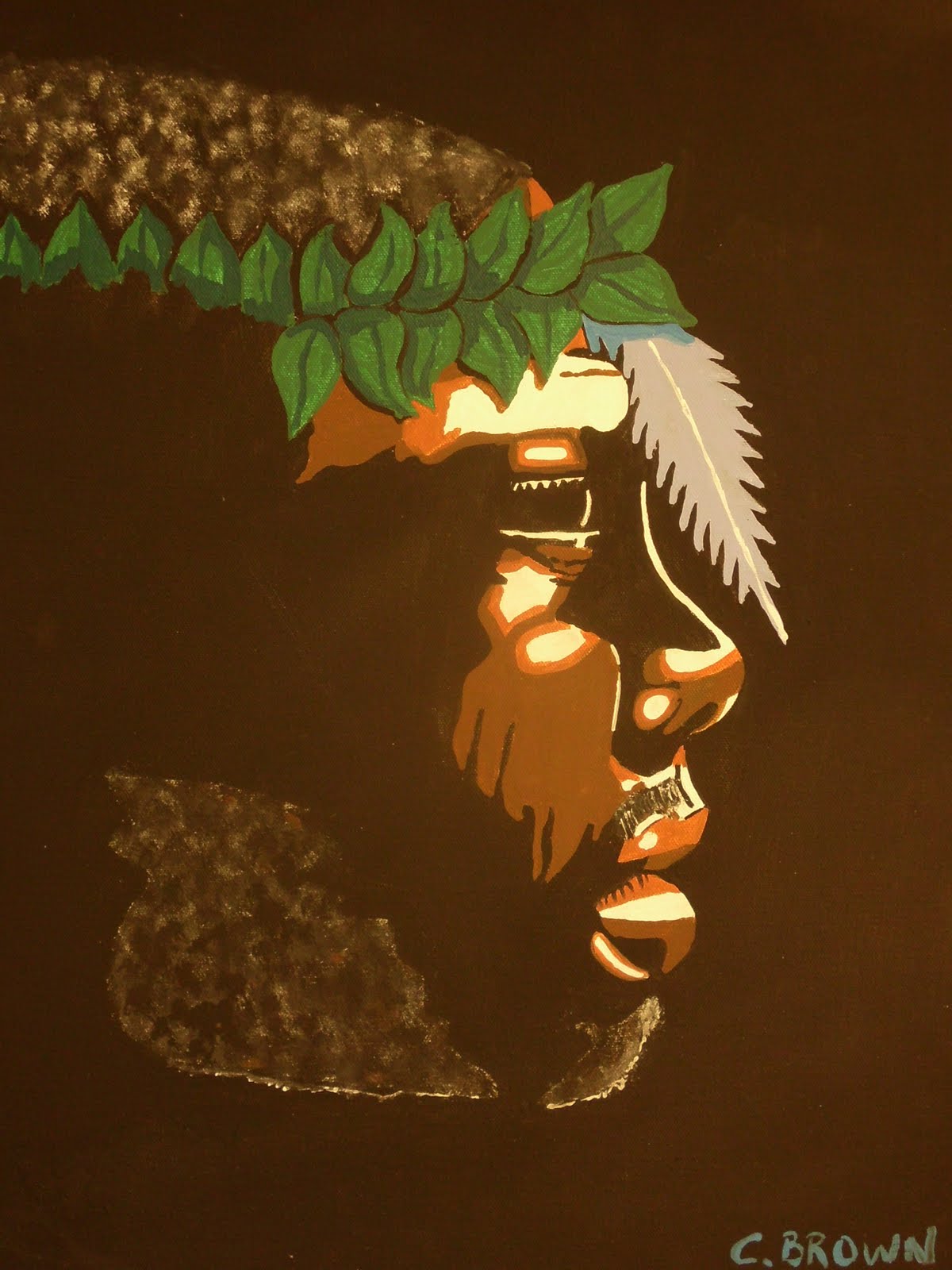 An African-American Artist: "Adam" & "Eve" (Genesis 2:23-25) by Carl Brown