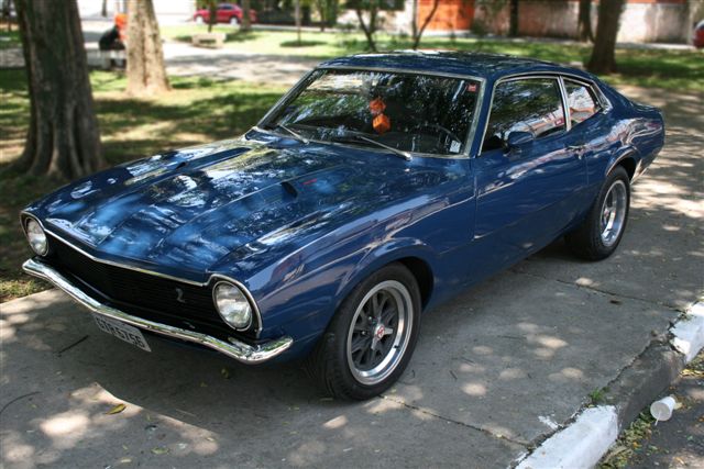 Maverick GT V8: Maverick SL V8 1975 Azul à venda em SP - ESPETACULAR!