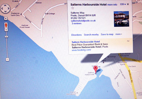 - Salterns Hotel: in Poole, Dorset -: November 2012