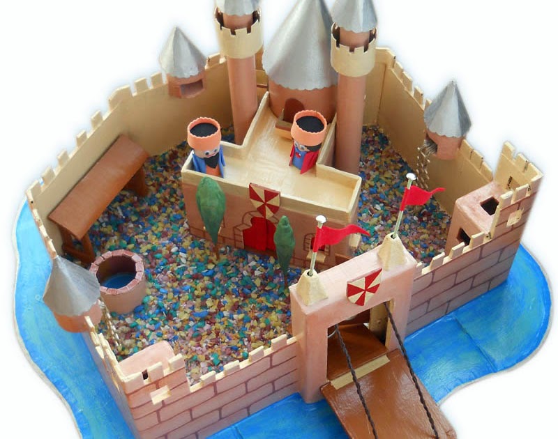 I made a cardboard castle for my nephew!