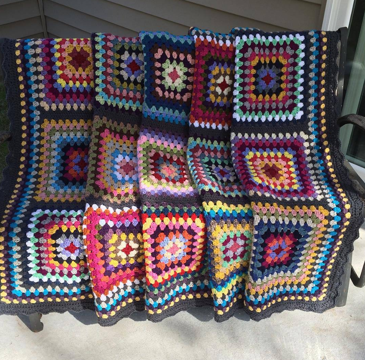 PUERTA AL SUR: Mantas tejidas a crochet para abrigarse en la cama ...