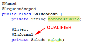 Curso de Java EE: Ejercicios de clase. Clase 11: ejemplo de CDI, qualifiers e interceptor binding.