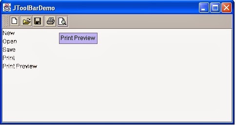 JToolBar in Java Swing