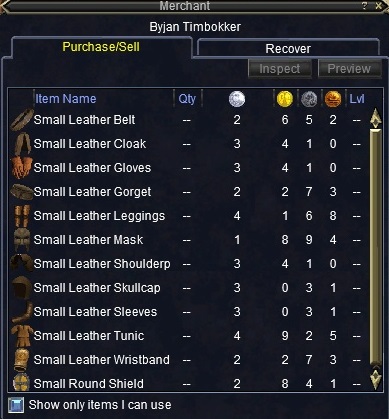 Inventory Full: One Size Fits All : EverQuest