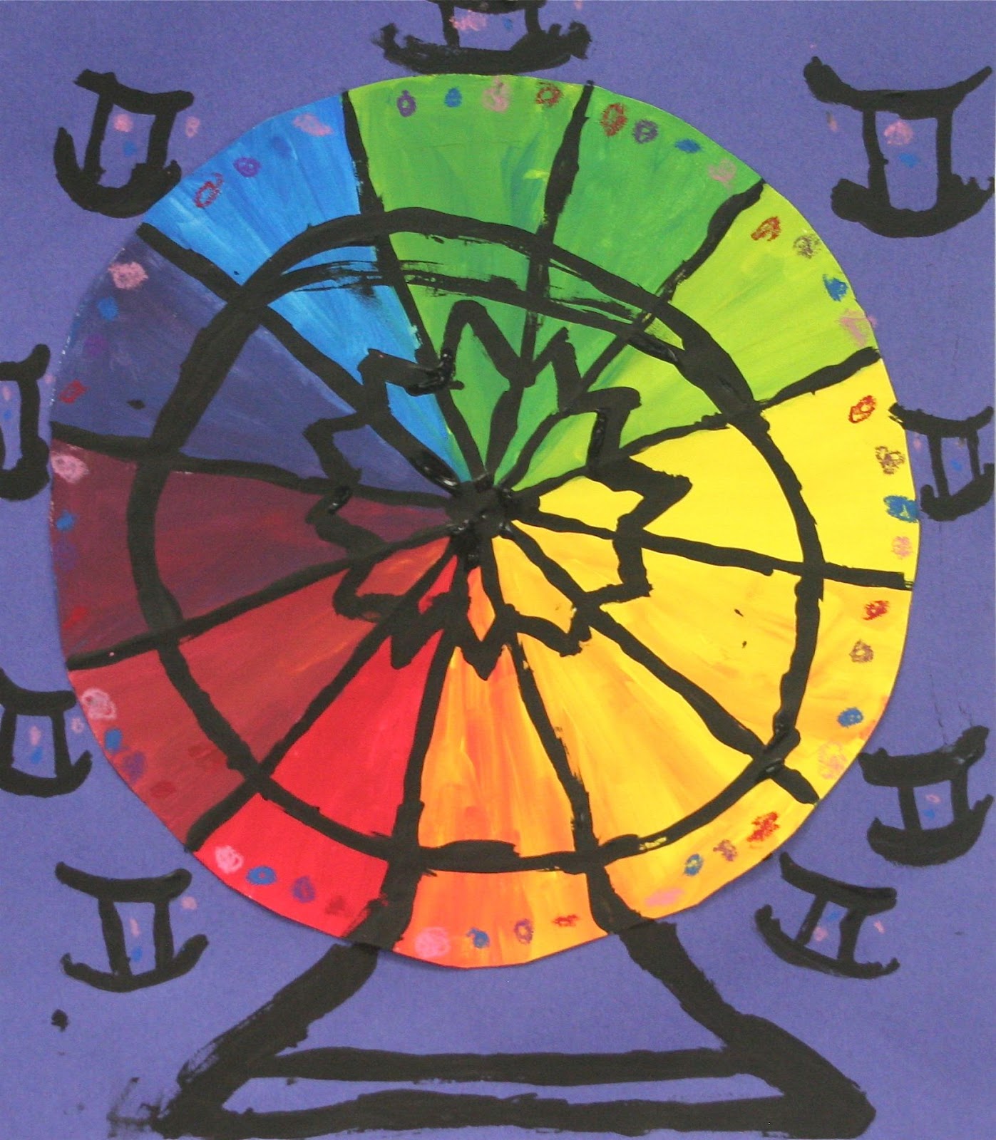 Splish Splash Splatter: Color Wheel Ferris Wheels!
