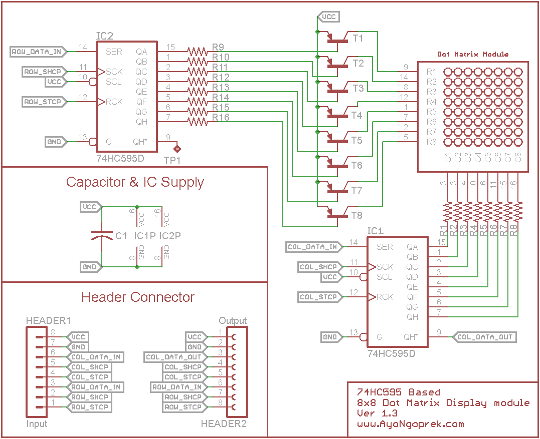 Toleturen Service Project Arduino Scrolling Text Matrix 8x8