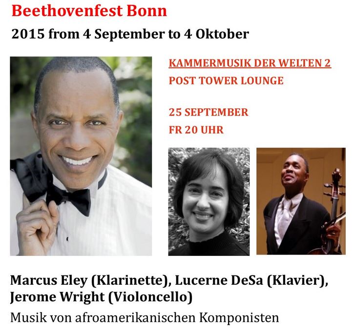 AfriClassical: Beethovenfest Bonn: Clarinetist Marcus Eley, Pianist ...