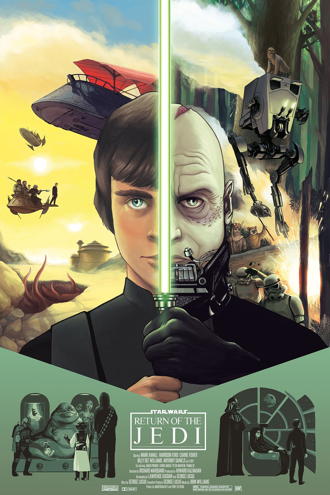 The Geeky Nerfherder: Movie Poster Art: Star Wars: Return Of The Jedi ...