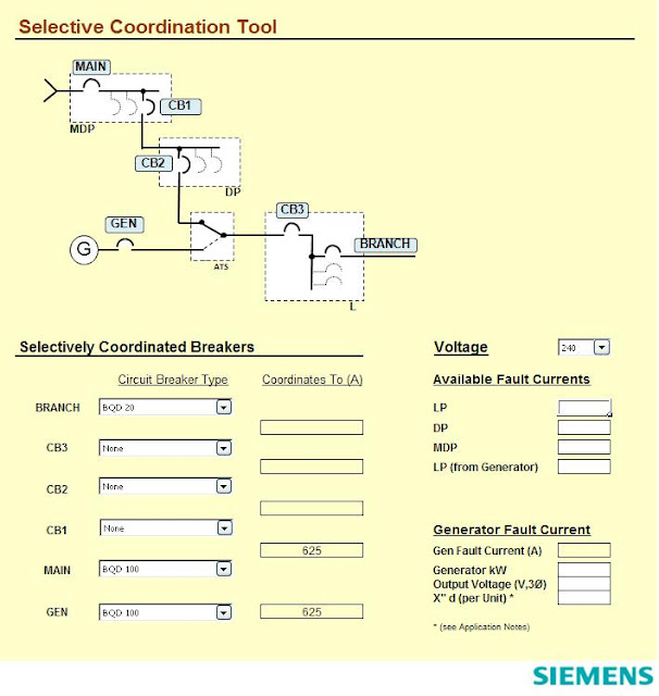 Selective Coordination Tools and Spreadsheets - Part Three ~ Electrical ...