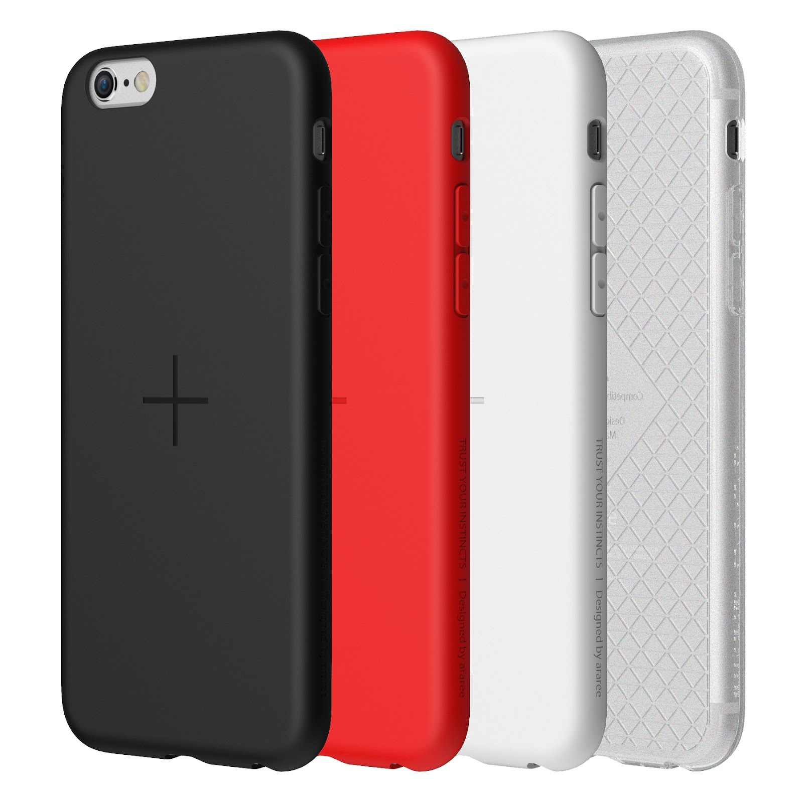 iPhone 6 6S Case Araree Airfit Slim Fit Air Cushion Backplate Flip ...