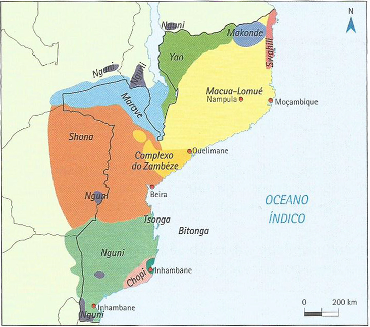Os Grupos Etnolinguísticos De Moçambique